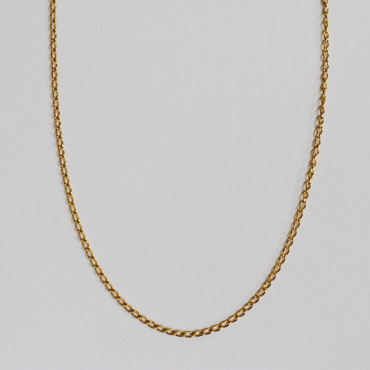 Contemporary Gold Plate Curb Chain - Sample – Beyond the Gate™